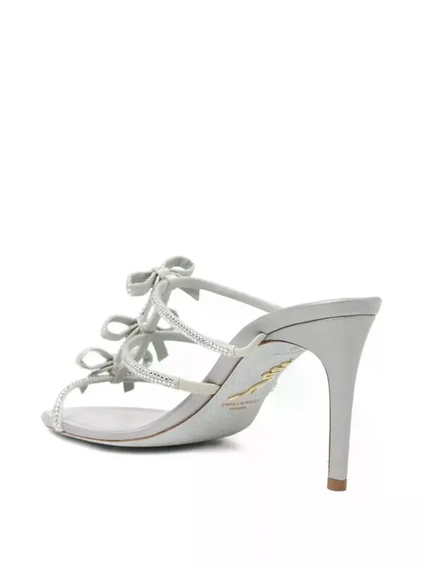 Rene Caovilla Embellished Bow Stiletto Sandals