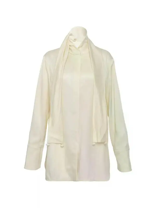 JIL SANDER Draped Blouse - Neutrals