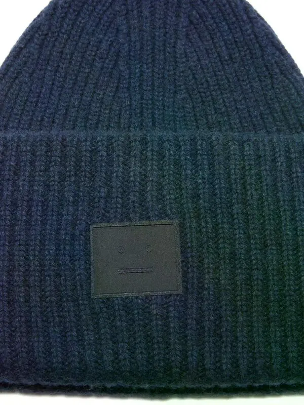Acne Studios Ribbed Beanie - Blue