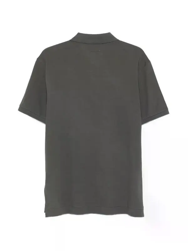 C.P. COMPANY Logo-patch Polo Shirt - Grey