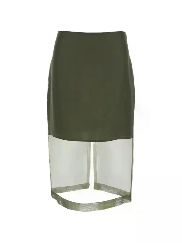 Federica Tosi Sheer Panel Midi Skirt