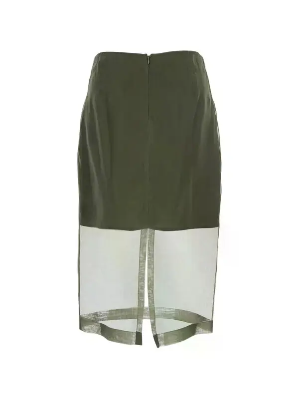 Federica Tosi Sheer Panel Midi Skirt