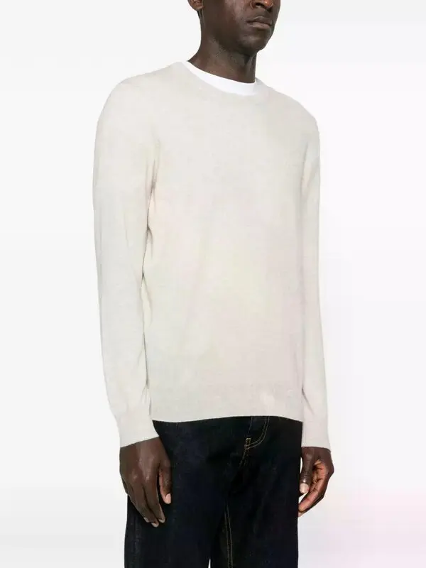 Brunello Cucinelli Pure Cashmere Crew Neck Long Sleeve Sweater