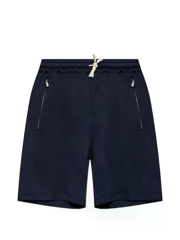 Eleventy Drawstring Zip-pocket Track Shorts
