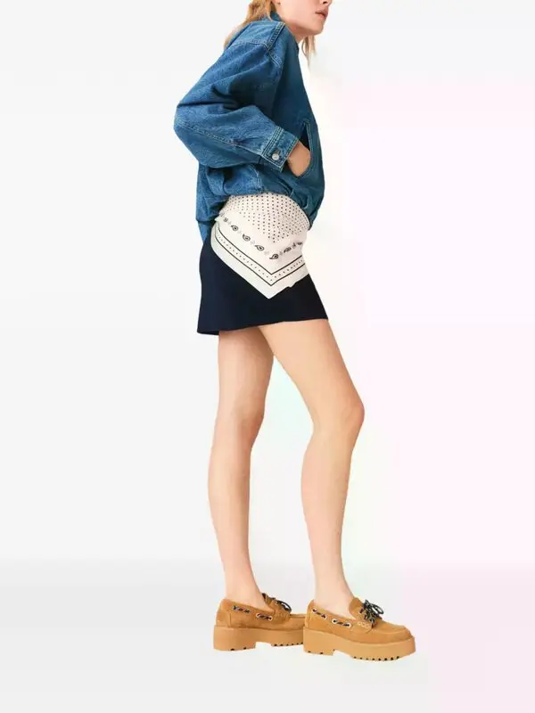 Maje Denim Bomber Jacket