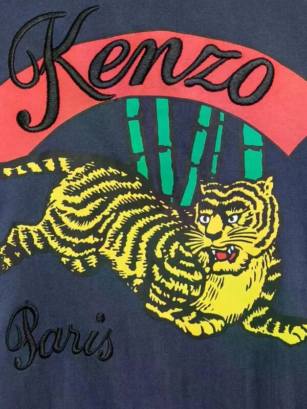 Kenzo Tiger Print T-shirt - Blue