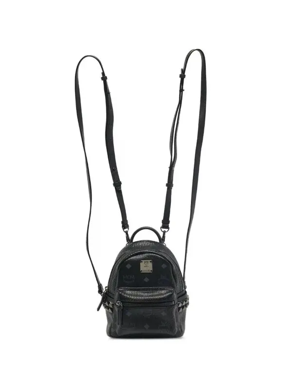 Mcm Stark Monogram Studded Backpack