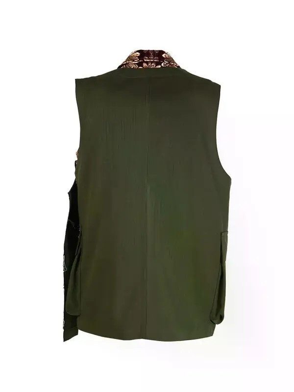 Comme Des Garçons Floral Trim Vest