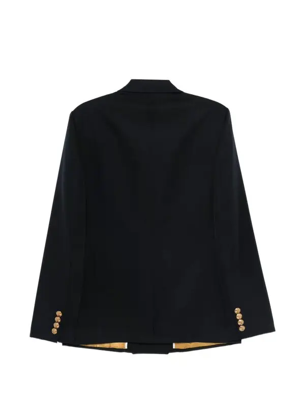 Valentino Garavani Double-breasted Wool Coat With Gold-tone Buttons