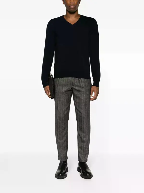 Malo Fine-knit Cashmere V-neck Jumper