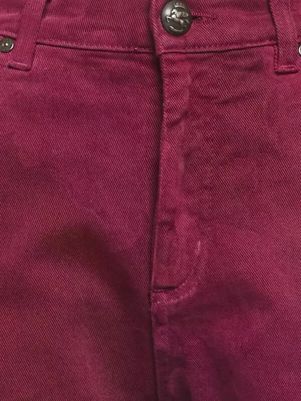 Etro Floral Print Frayed Hem Jeans