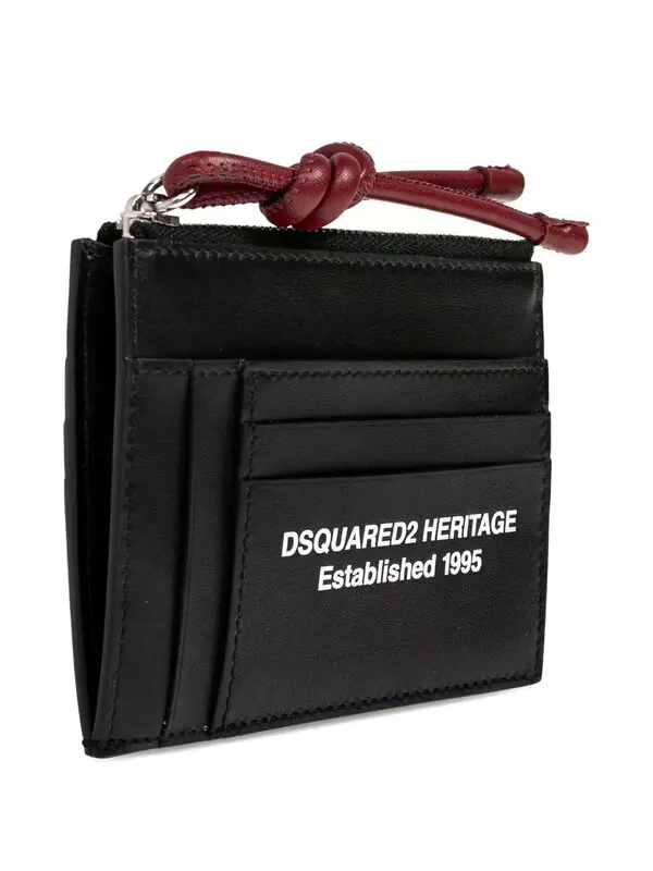 Dsquared2 Knotted Leather Cardholder
