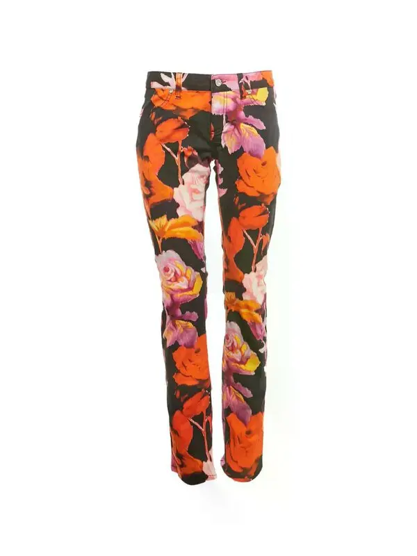 VERSUS Floral Print Jeans
