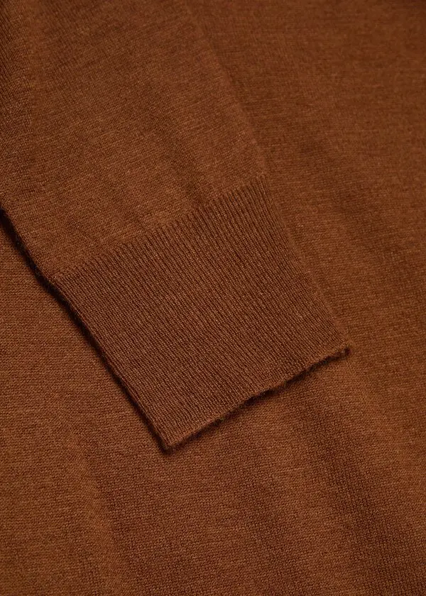 JOSEPH Mock-neck Cashmere Top