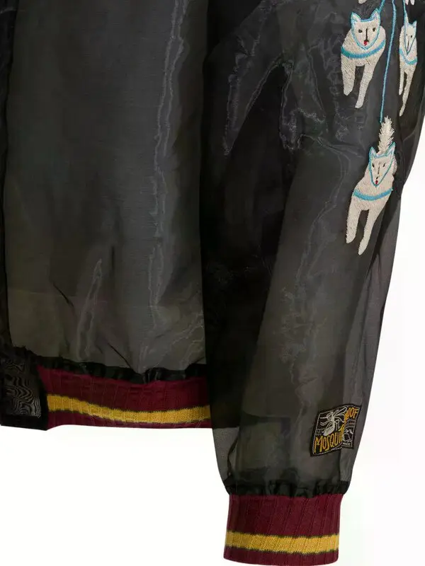 Kapital Embroidered Zip-up Bomber Jacket - Black