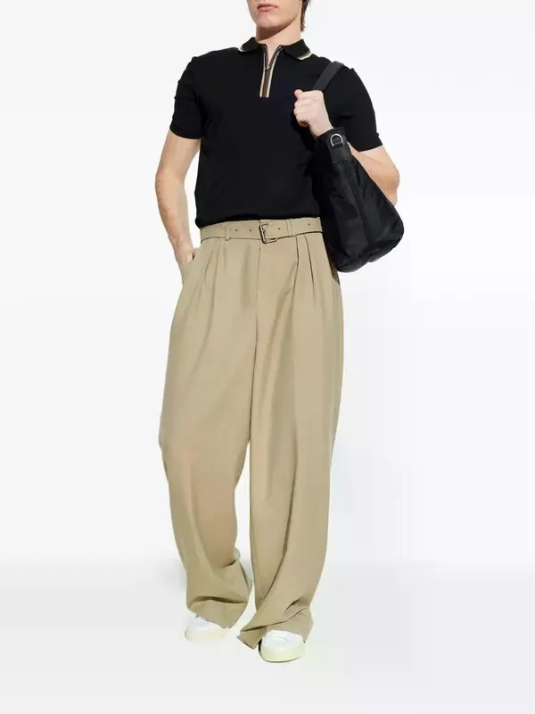 Paul Smith Striped Polo Shirt - Black