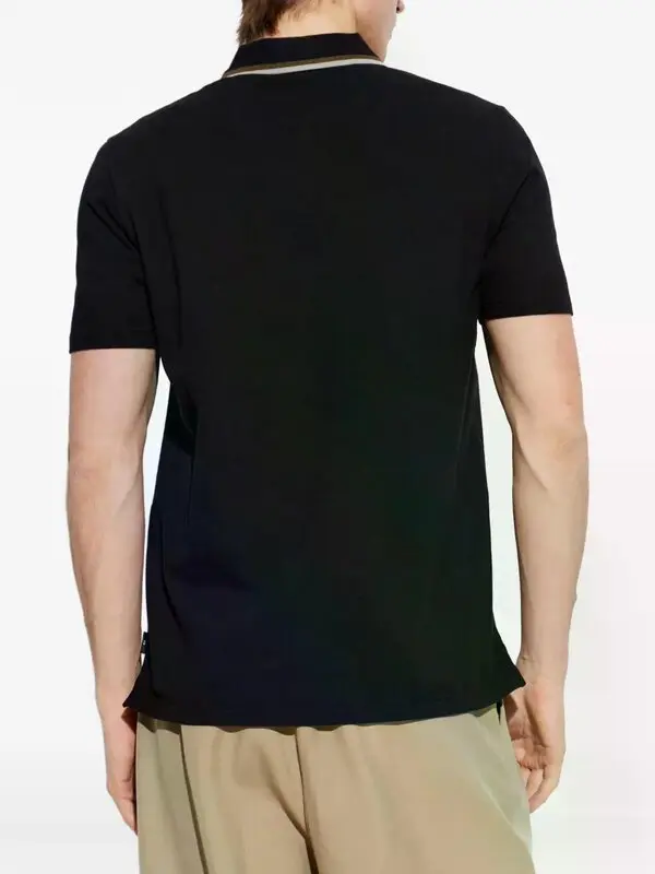 Paul Smith Striped Polo Shirt - Black