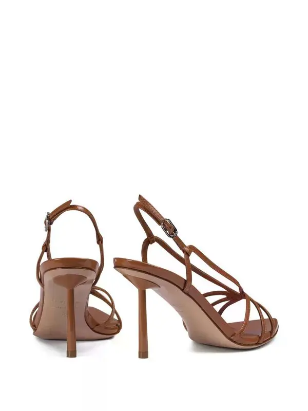 LE SILLA Eugenie Patent Finish Stiletto Sandals