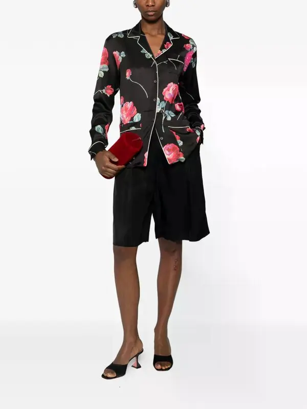 N°21 Floral Print Shirt - Black