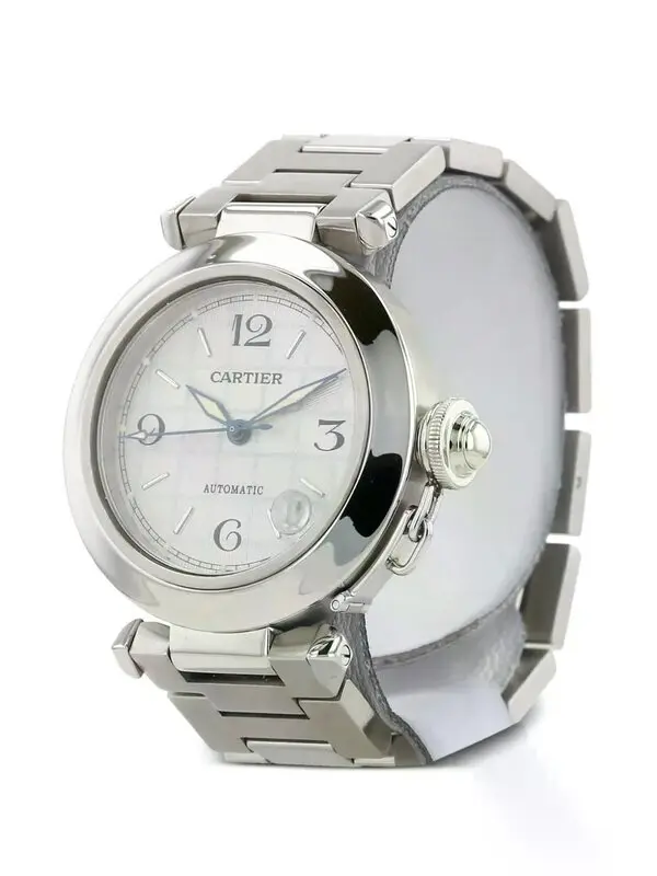 Cartier Pasha 35mm Automatic Watch - Silver