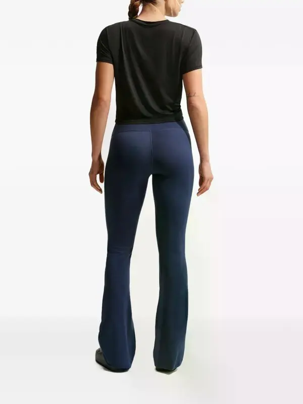 Nike High-waisted Logo-detail Leggings - Blue