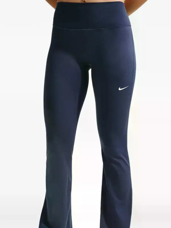 Nike High-waisted Logo-detail Leggings - Blue