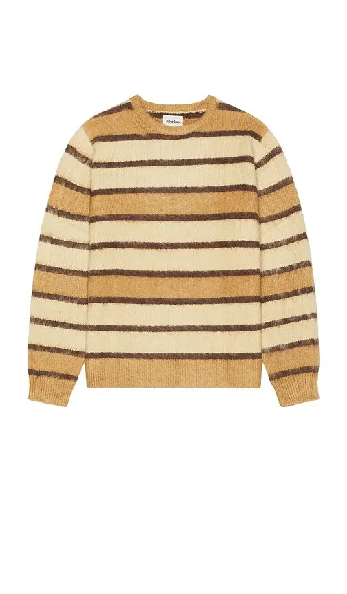RHYTHM Mohair Striped Knit Sweater