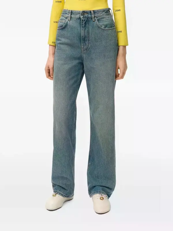 Loewe Embroidered Denim Jeans