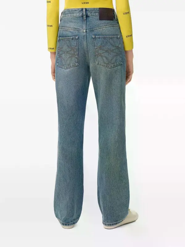 Loewe Embroidered Denim Jeans