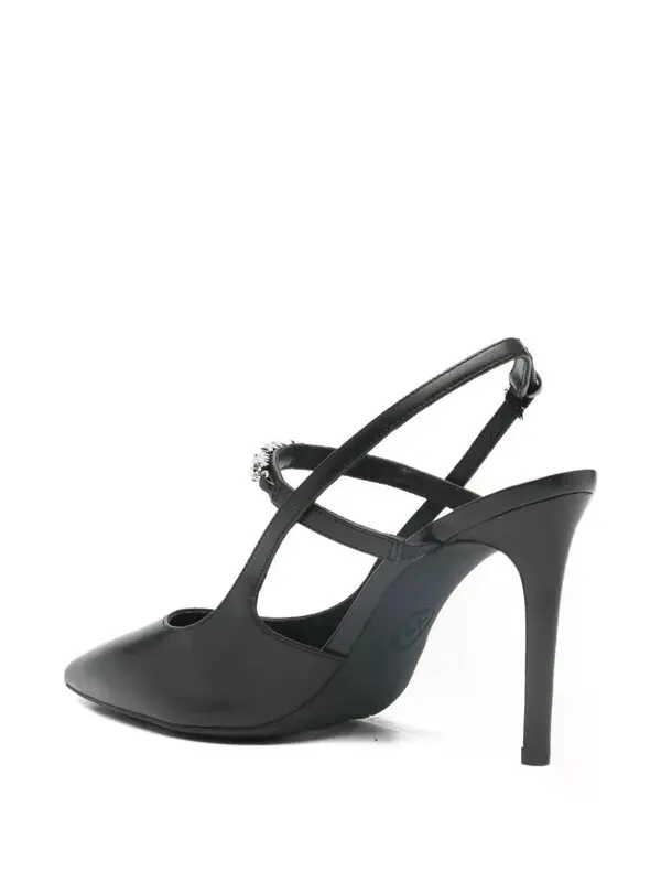 Michael Kors Dina Leather Slingback Pumps - Black
