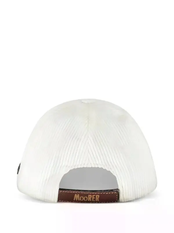 MOORER Corduroy Cap - White