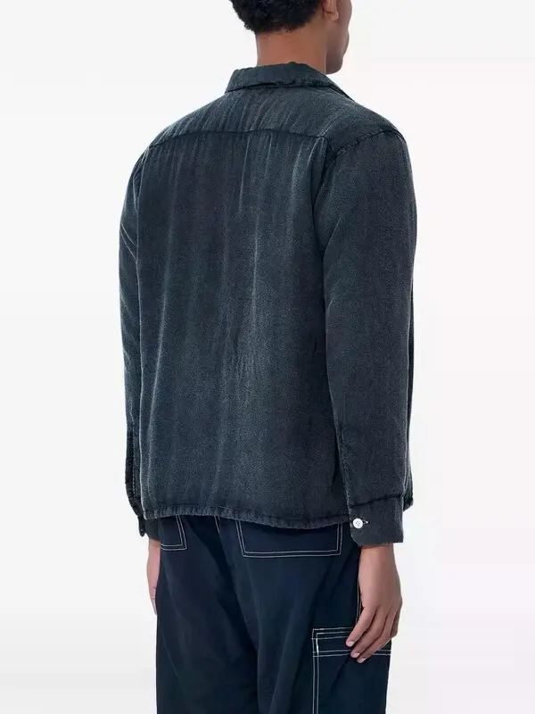 NÒMARYTHM TEXTILE Textured Patch Pocket Shirt