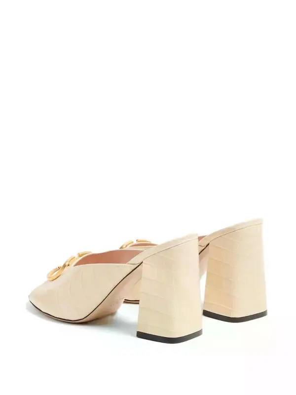 Valentino Garavani Vlogo Signature Printed Calfskin Slide Sandals - Neutrals
