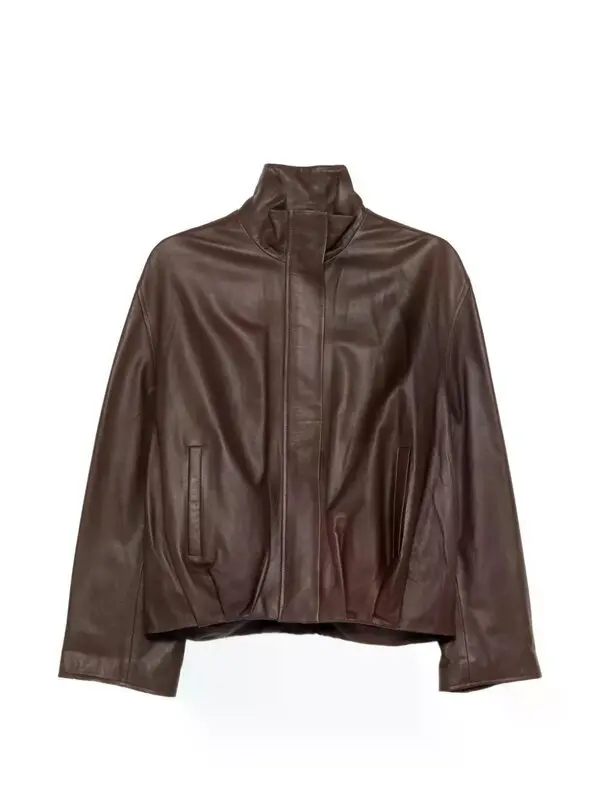ARMA Dahila Funnel-neck Jacket - Brown