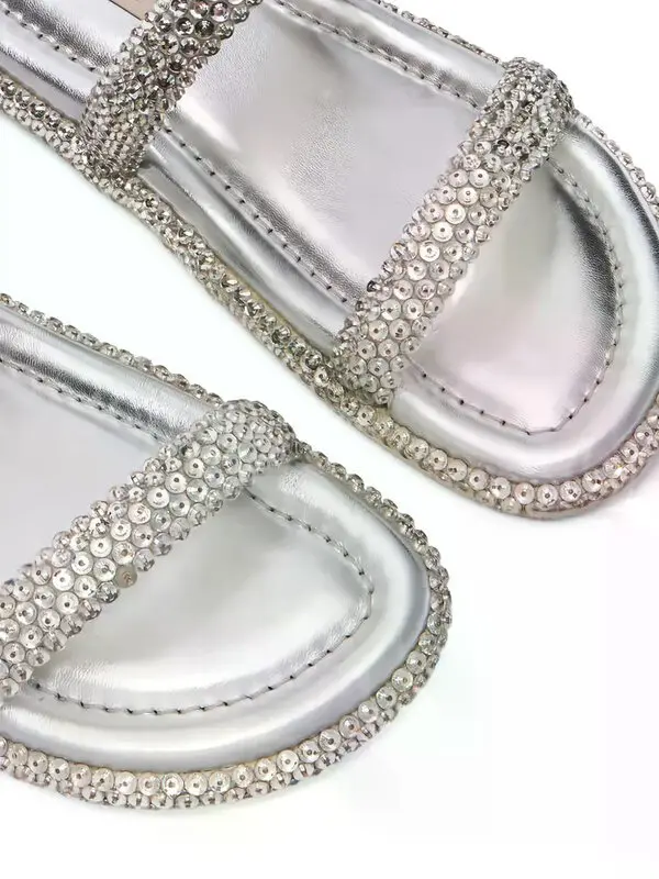 Casadei Embellished Strap Ballerinas