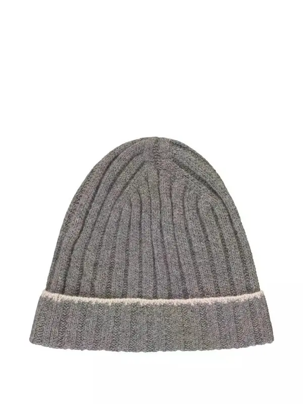 MOORER Ribbed Band Knitted Beanie Hat