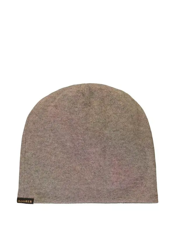 MOORER Knit Beanie Hat - Neutrals