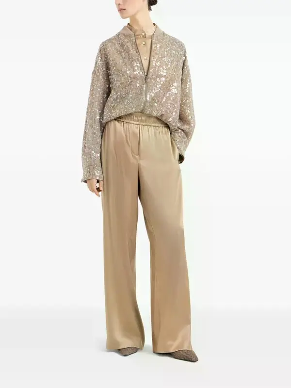 Brunello Cucinelli Sequin-embroidery Bomber Jacket