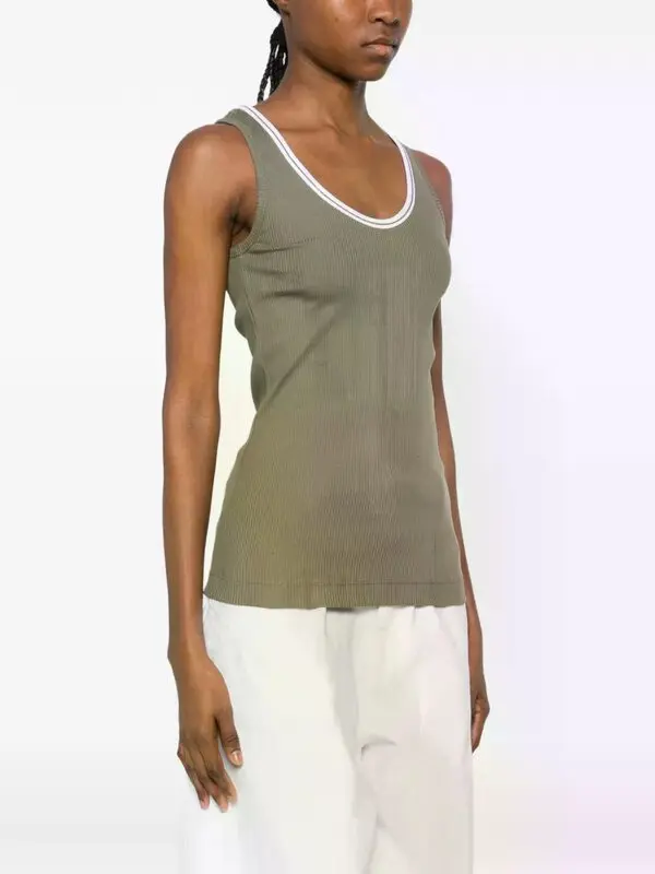Brunello Cucinelli Ribbed Tank Top - Green
