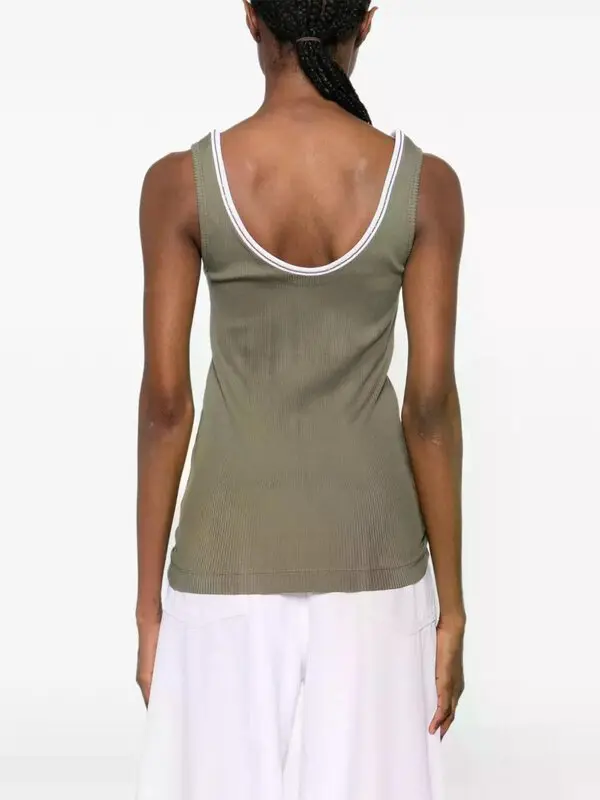 Brunello Cucinelli Ribbed Tank Top - Green