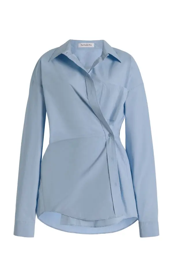 THE FRANKIE SHOP Ornella Button-up Cotton Shirt