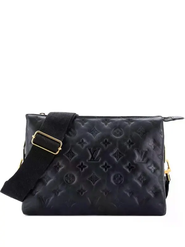 LOUIS VUITTON Coussin Bag Monogram Embossed Lambskin Pm - Black