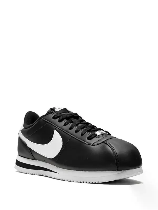Nike Cortez Basic Leather Sneakers - Black