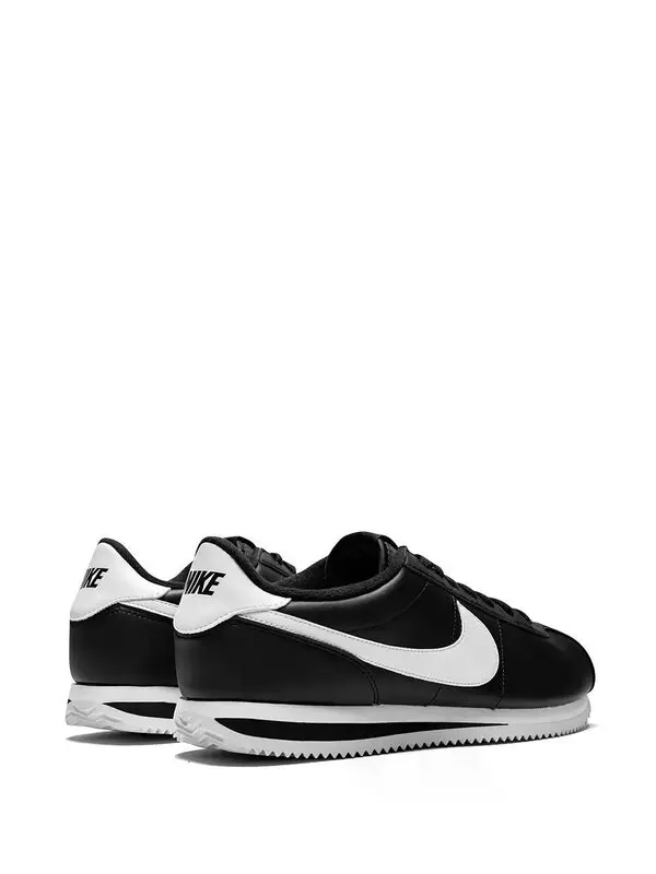 Nike Cortez Basic Leather Sneakers - Black