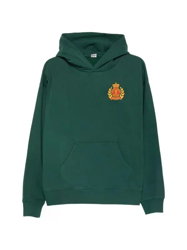 SPORTY & RICH Crest Embroidered Hoodie