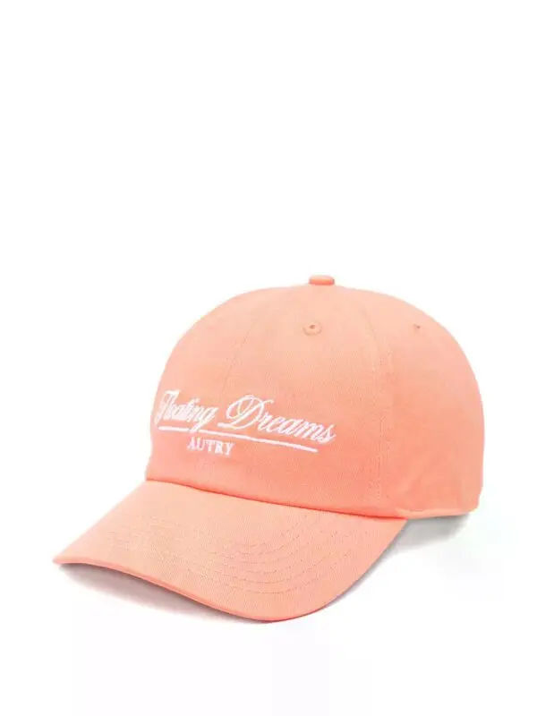AUTRY Embroidered Baseball Cap - Orange