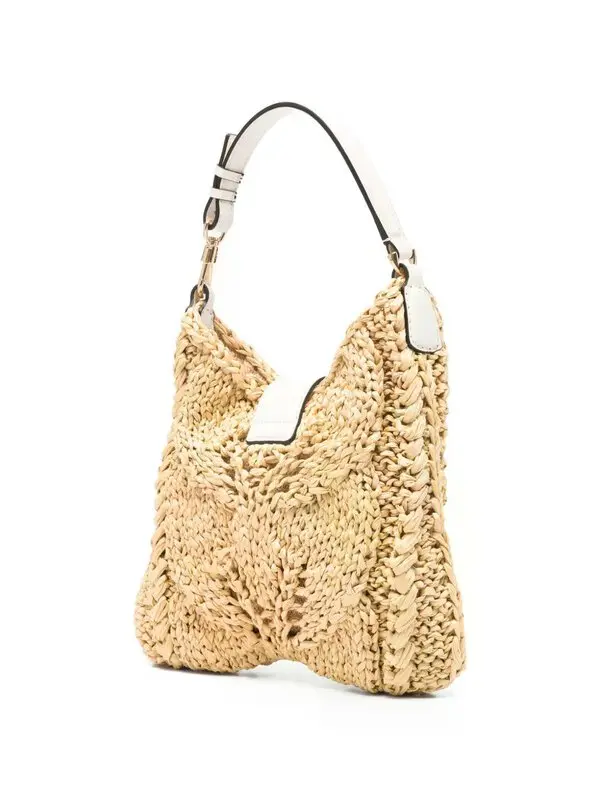 Ermanno Scervino Mini Woven Tote Bag - Neutrals