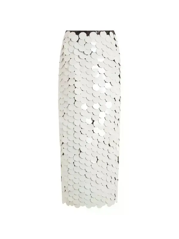 16Arlington Dia Sequin Midi Skirt - White
