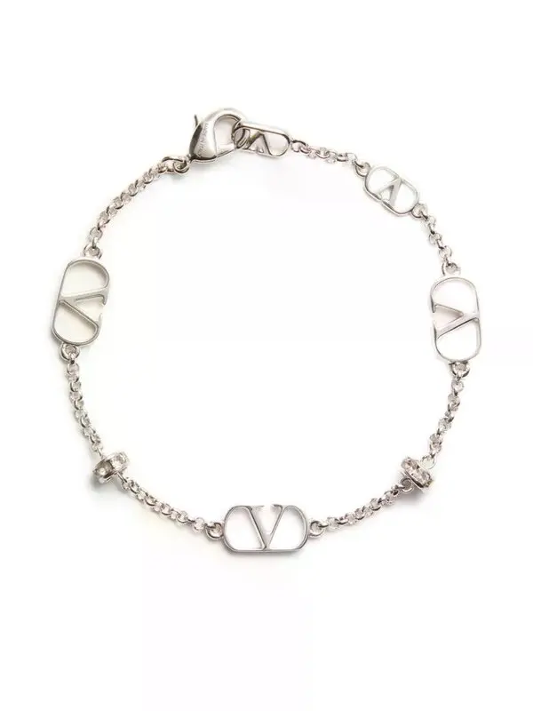 Valentino Garavani Vlogo Signature Chain Bracelet - Silver