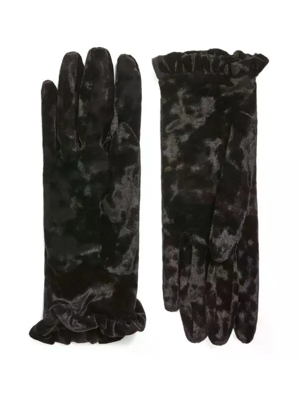 Valentino Garavani Vlogo Signature Ruffled Gloves